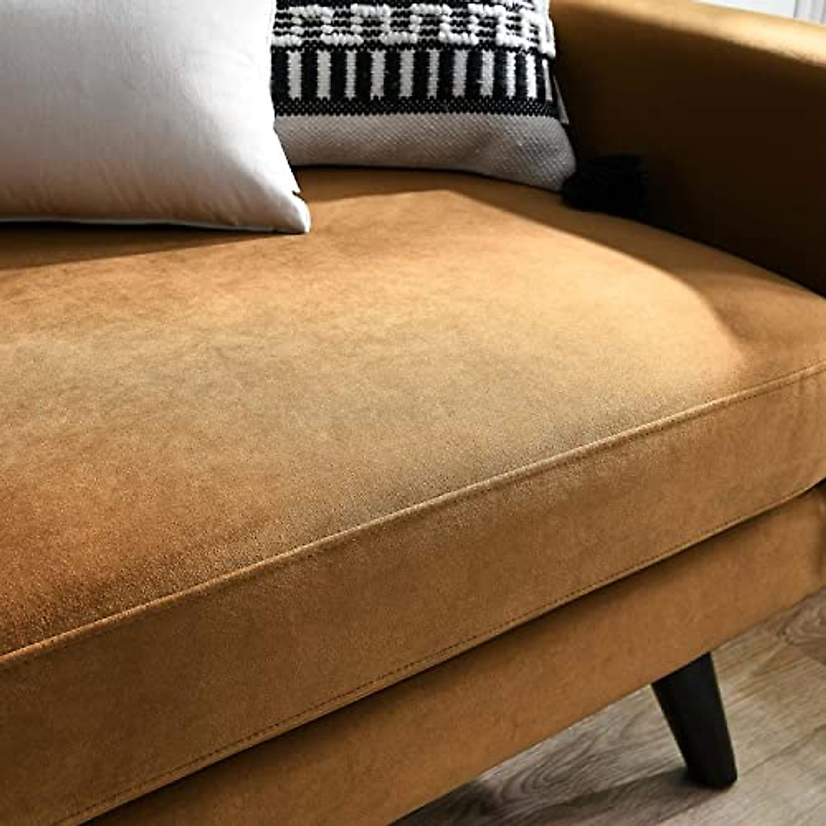 Modway Engage Performance Velvet Loveseat with Cognac Finish EEI-5599-COG