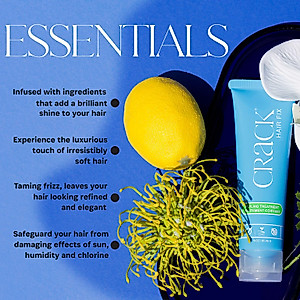 Crack HAIR FIX Styling Creme - Multi-Tasking, Anti-Frizz, Leave-In Styling Aid With Protection