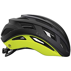 Giro Helios Spherical Adult Road Cycling Helmet - Matte Black Fade/Highlight Yellow (2021), Small