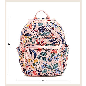 Vera Bradley womens Performance Twill Small Backpack Bookbag, Classic Black, One Size US