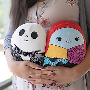 Squishmallows 8" Jack and Sally - Nightmare Before Christmas Official Kellytoy Halloween - Cute and Soft Plush Stuffed Animals -Set of 2 - Great Gift for Kids - Ages 2+