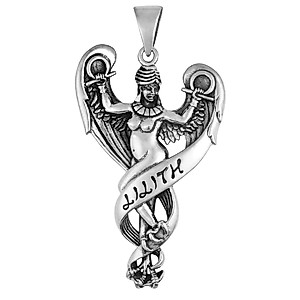 Dryad Design Lilith Pendant Goddess Jewelry - .925 Sterling Silver Wiccan Amulet