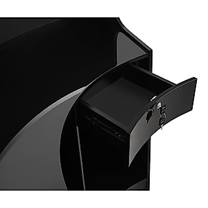 LED Illuminated Curved Reception Desk Reception Area Counter Janus Round