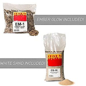 Peterson Fyreside 24-inch Live Oak Log Set with Vented Burner, Auto-Safety Pilot Control Valve and Gas Connection Kit (Propane Gas Only)