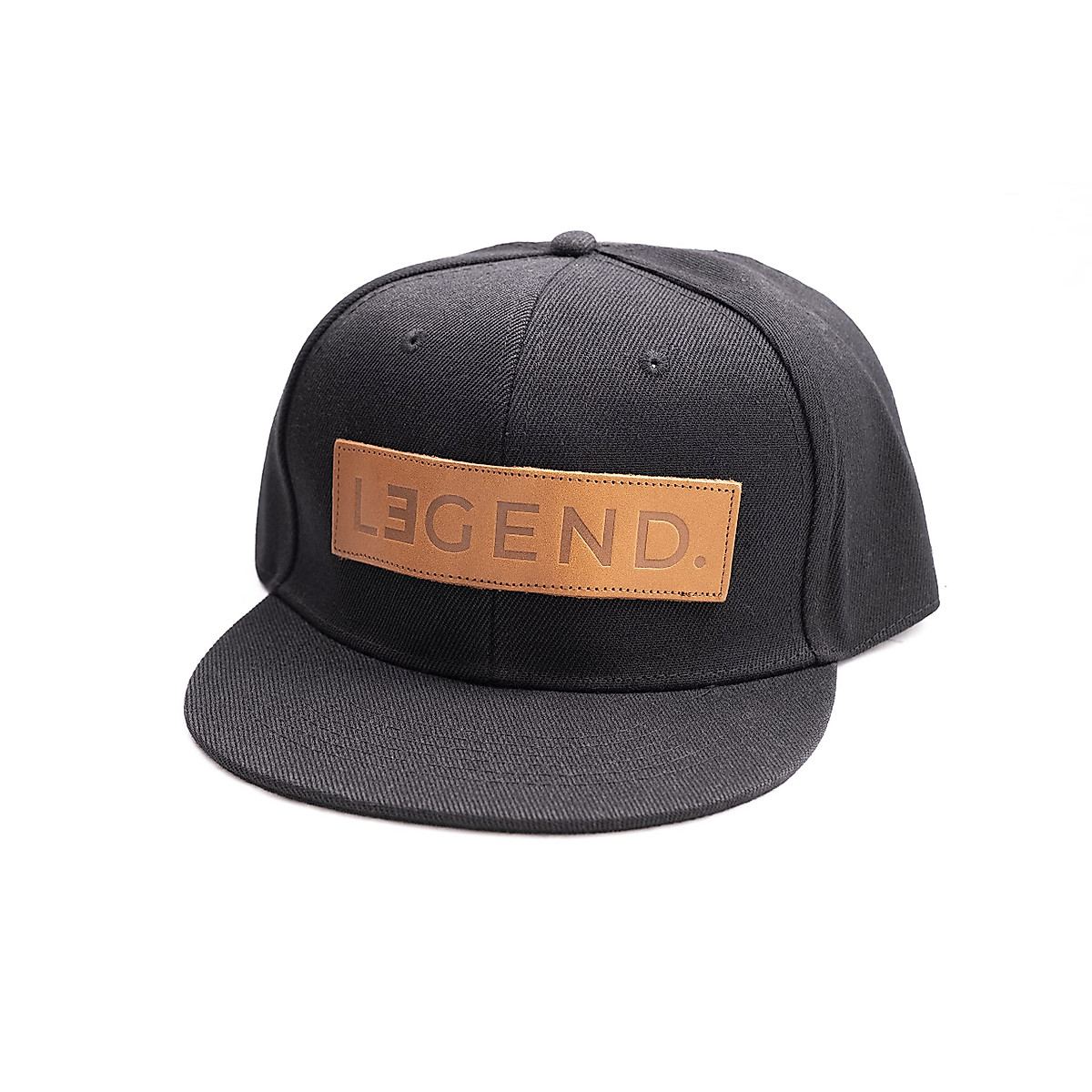 Legend and Legacy Genuine Leather Patch Hats Black Matching Father Son, Each Hat Sold Separately**(Legend - Adult)