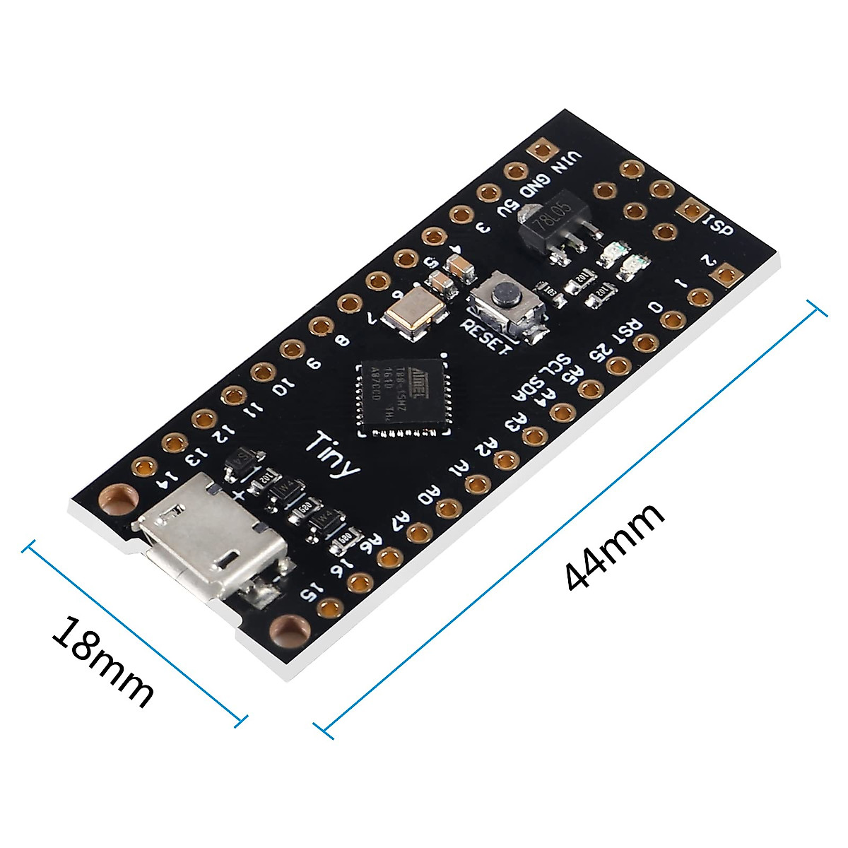 QCCAN 4PCS MH-Tiny ATTINY88 Micro Development Board 16Mhz Upgraded /for Nano V3.0 ATmega328 Extended Compatible for Arduino