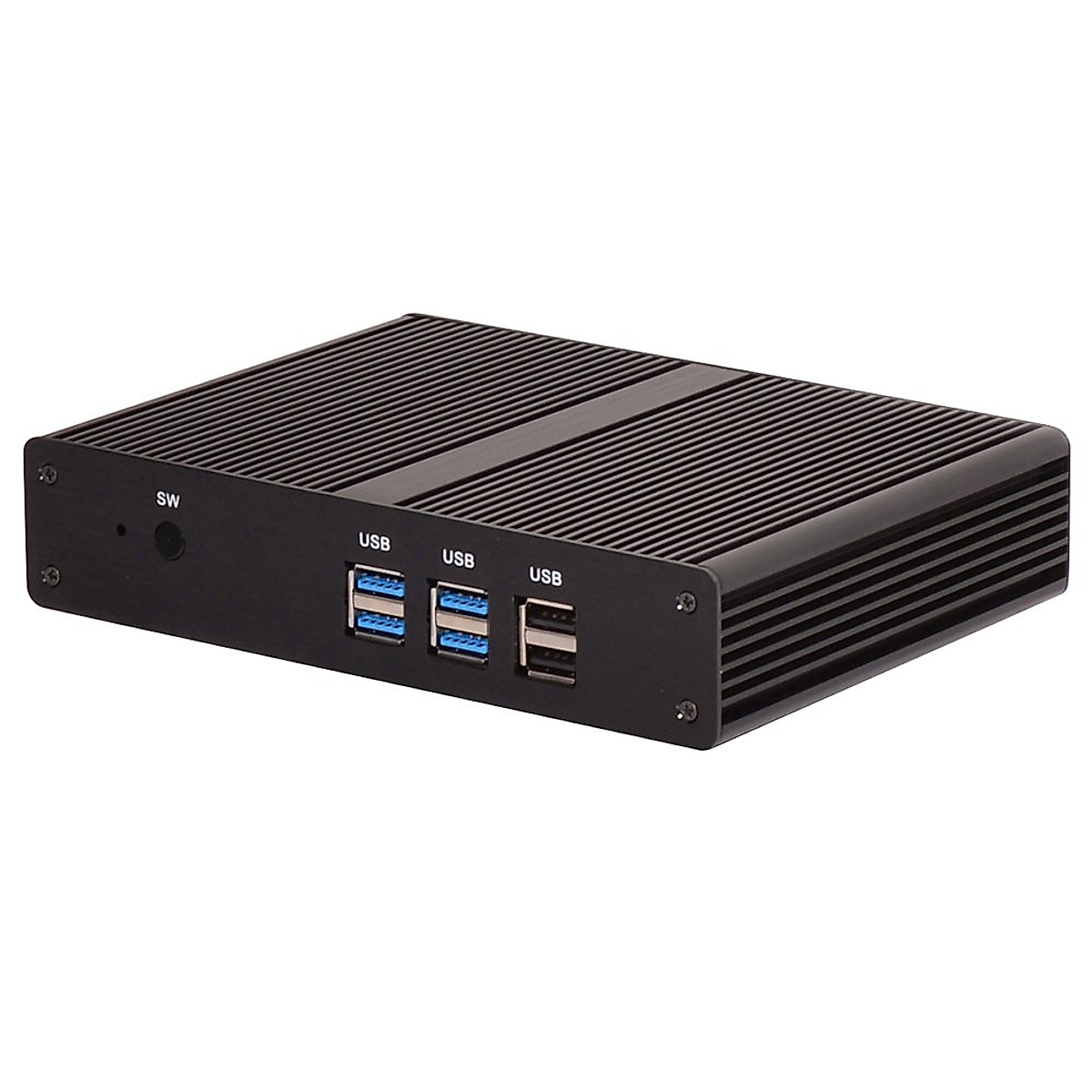HUNSN Fanless Mini PC, Desktop Computer, HTPC, Kodi Box, Intel Core I5 4200Y / 4300Y, Windows 11 or Linux Ubuntu, BM05, VGA, HDMI, LAN, 4 x USB3.0, 2 x USB2.0, 8G RAM, 128G SSD