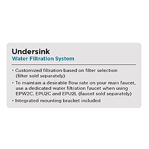 EcoPure EPU3 Universal Undersink Water Filter Housing-NSF Certified-Premium Filtration System-Built to Last