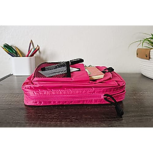 Adventure Bible Cover for Girls, Zippered, with Handle, Nylon, Pink, Medium