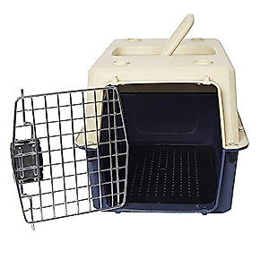 Dporticus Portable Pet Airline Box,Outdoor Portable Cage Carrier Suitable for Dogs Cats Rabbits Hamsters etc,Three Size