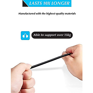 Master Cables 2 x Replacement PS4 Controller Cable - Nickel Plated Extra Long 6.5 Foot USB Charger Pack of 2