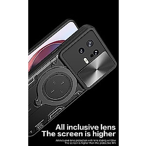 Compatible with Infinix Note 30 Pro Case,Car Mount Magnetic Shell Compatible with Infinix Note 30 Pro X678B Kickstand with Slide Lens Case Cover HEI