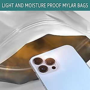 30 PCS 1 Gallon Mylar Bags - 9.4 Mil Mylar food Storge Bags - 14"x10" Stand-Up Resealable Mylar Ziplock Bags for Long Term Food Storge