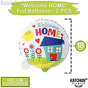 Welcome Home Balloons with House Shaped Balloons - Welcome Home Decorations | Welcome Home Party Decorations | House Warming Balloons | Welcome Home Balloons Decorations | Back To School Decorations