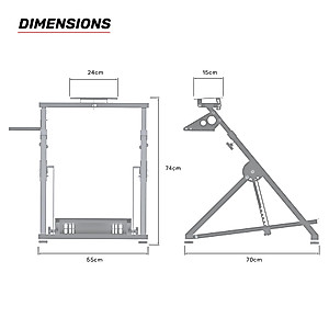 GT OMEGA Apex Racing Wheel Stand for Logitech Fanatec Clubsport Thrustmaster Gaming Steering Wheel Pedal & Shifter Mount, TX T500 T300 G29 G920 PS4 Xbox Foldable Tilt-Adjustable for Racing Control