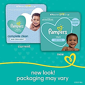 Pampers Baby Wipes Baby Fresh Scented 1X Pop-Top Packs 72 Count