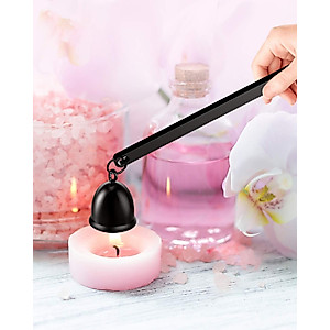 RONXS 3 in 1 Candle Accessory Set, Candle Wick Trimmer Cutter, Candle Snuffer Extinguisher, Wick Dipper with Gift Package for Candle Lover (Black)