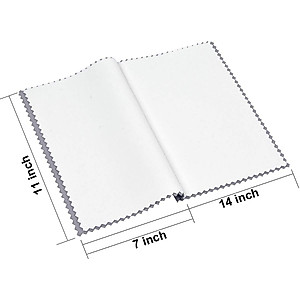 3 Pack Mothland Polishing Cloth Large 11 X 14 Inches Jewelry Cleaning Cloths for Gold Silver Platinum Jewelry Coins Watches and Silverware