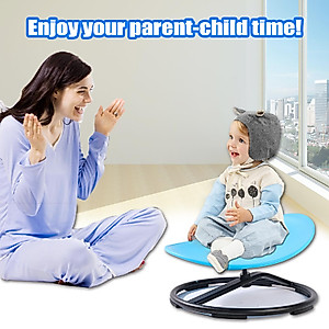 Fanboxk Kids Sensory Swivel Chair,Autism Sensory Spinning Chair for Kids,Sensory Spinning Toy Chair,Kids Coordination Sensory Swivel Products for Ages 3 Years and UP,Training Body Coordination(Blue)