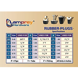 Lamprey Hardware #11 Winter Plug Blow Thru with Schrader Valve for 2 inch Pipe - LHBP11 (1)