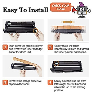 TONERNEEDS Black and Color Toner Cartridge - Compatible with Brother Printer tn227 Toner TN227BK TN223 TN-223BK MFC-L3750CDW HL-L3210CW HL-L3290CDW HL-L3270CDW HL-L3230CDW MFC-L3710CW (4-Pack)