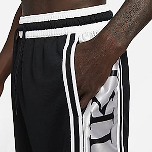 Nike Men Dri-FIT DNA+ Basketball Shorts (Large, Black/White/Black)