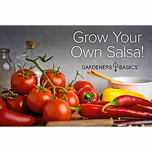 Heirloom Hot Salsa Growing Seed Packets 8 Varieties Habanero, Jalapeno, Serrano Peppers, Roma, San Marzano Tomato, Cilantro, Green Onion, Tomatillo for Garden Non-GMO Heirloom Gardeners Basics