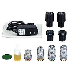 OMAX 40X-2000X Digital Lab Trinocular Compound LED Microscope with 5MP Digital Camera and Double Layer Mechanical Stage