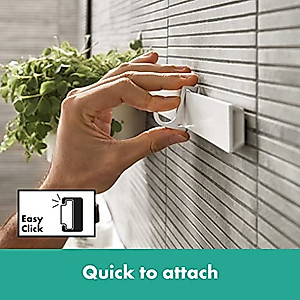 Hansgrohe 27968670 WallStoris Accessory Without Drilling, 4 Pieces, Wall Bar, Storage Basket, Lid, Toothbrush Beaker, Matte Black Bathroom Set