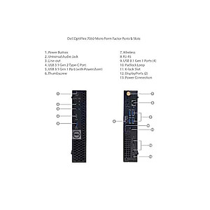 Dell Optiplex 7060 MFF Micro Form Factor (MFF) Desktop, 8th Gen Intel Core i5-8500T, 16GB RAM, 512GB SSD, Intel UHD Graphics 630, Windows 10 Pro (Renewed)
