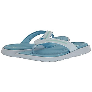 Under Armour Girls' Ignite Marbella Flip Flop, (400) Halogen Blue/Tonic/Green Breeze, 11K, US
