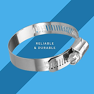 Koehler Enterprises KE24BX 10 Piece Hose Clamp Box (Size SAE 24), Silver