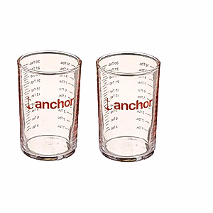 Anchor Hocking Graduated Measuring Glass, Set of 2, Clear