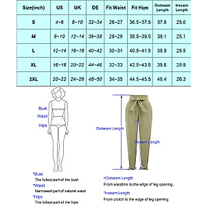GRACE KARIN Women's Casual High Waist Belt Decorated Pencil Capri Pants with Bow-Knot Denim Blue