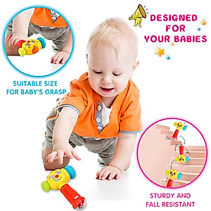 SYAOMUNLY Toys for 1 Year Old Boy Girl Early Education Hammer Toys for Toddlers Child Kids Age 2-3 Christmas Birthday Gift for Baby 12-18 Months