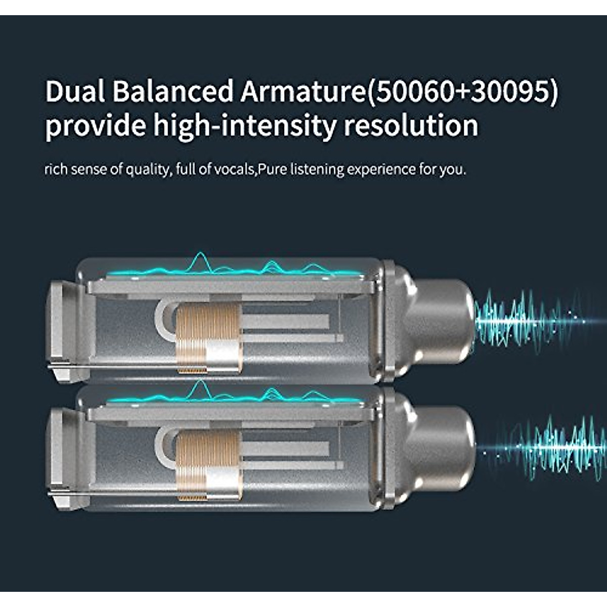 Kinboofi KZ ZS10 Earbuds Headphone, in Ear Monitor Hybrid 4 Balanced Armature and 1 Dynamic Driver Earphone with Detachable 2 Pins Cable for MP3 Player, Android Smart Devices (with Mic, Black)…