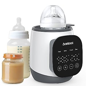 Fast Baby Bottle Warmer, 7-in-1 Bottle Warmer for Breastmilk and Formula, Food Jars, Breastmilk Bags, Fast Heating & Defrosting BPA-Free with LCD Display, Timer, Accurate Temperature Control
