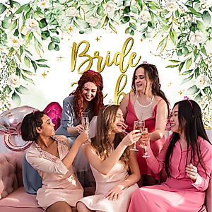 Lecheme Greenery Bride to Be Backdrop Sage Green Bridal Shower Backdrop Floral Bride to Be Banner Wedding Shower Decorations Bachelorette Party Decorations Bride to Be Photo Background