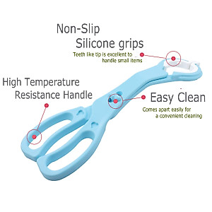 Grosmimi Baby Bottle Tongs (Blue)