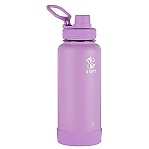 Takeya Actives 32 Oz Vacuum Insulated Stainless Steel Water Bottle with Spout Lid, Premium Quality, Lilac