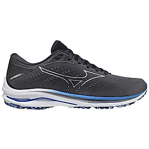 Mizuno Men's Wave Rider 25 | Neutral Support Running Shoe |Eco Friendly Materials | Obsidian | US 12