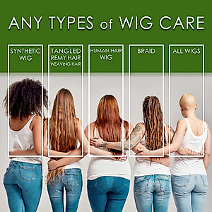 Awesome Synthetic Wig Leave-in Conditioner Spray, pH6, Professional Wig Care Solution, Detangle Spray, Moisturizes & Replenishes Synthetic Wigs, Easy Combing, Contains Coconut Oil, 7 fl oz