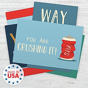 Canopy Street Large Workplace Appreciation Note Cards / 50 Encouragement Cards / 4" x 6" Flat Inspirational Cards With Blank Back / 25 Uplifting Designs/Made In The USA