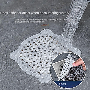 Drain Mesh Cover, Mesh Drain Cover, Mesh Shower Drain Cover, Disposable Shower Drain Cover Hair Catcher Shower Drain Mesh Stickers, Drain Catcher for Bathroom/Laundry/Bathtub/Kitchen/Sink (100pcs)