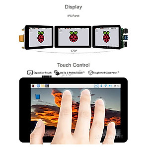 4inch IPS Capacitive 480×800 Touch Display LCD for Raspberry Pi 4B/3B+/3A+ CM3+/4 with DSI Interface Fully Laminated Screen Monitor @XYGStudy