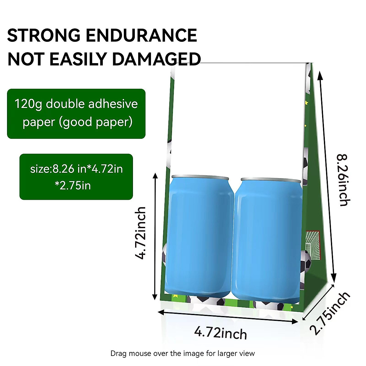 PQZFKSRU Football Soccer Party Candy Bags - 12pcs with kraft Paper Bags & Labels for Snacks, Candy & Party Favors - Perfect for Valentine's Day & Birthdays party favor bags