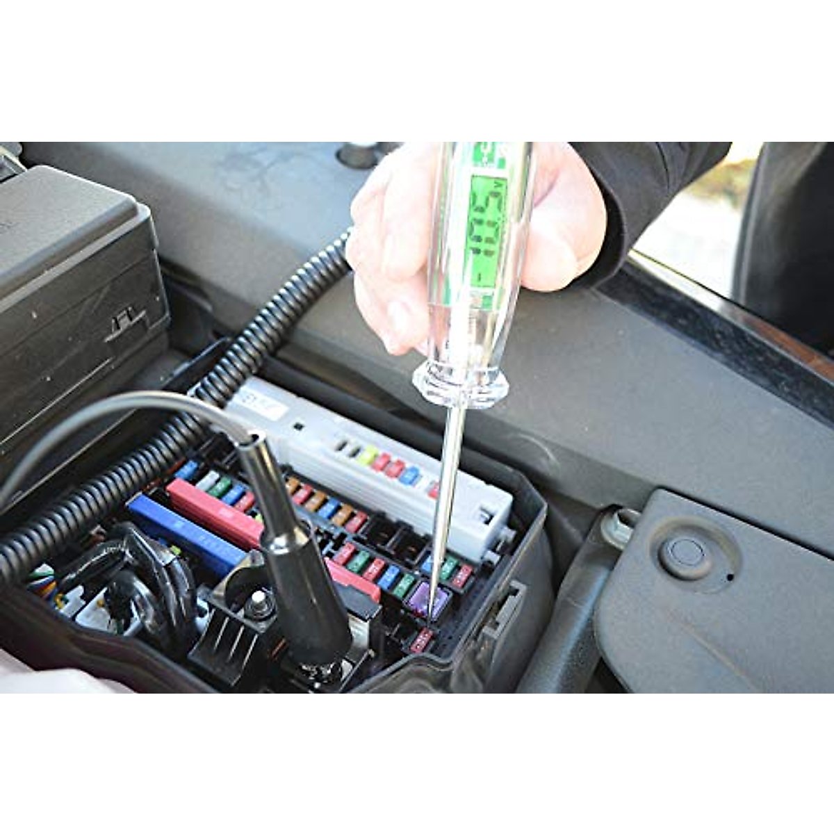Astro Pneumatic Tool 7767 Digital LCD Wide Range Positive and Ground Circuit Tester - 3.5 - 60V,Green, Red
