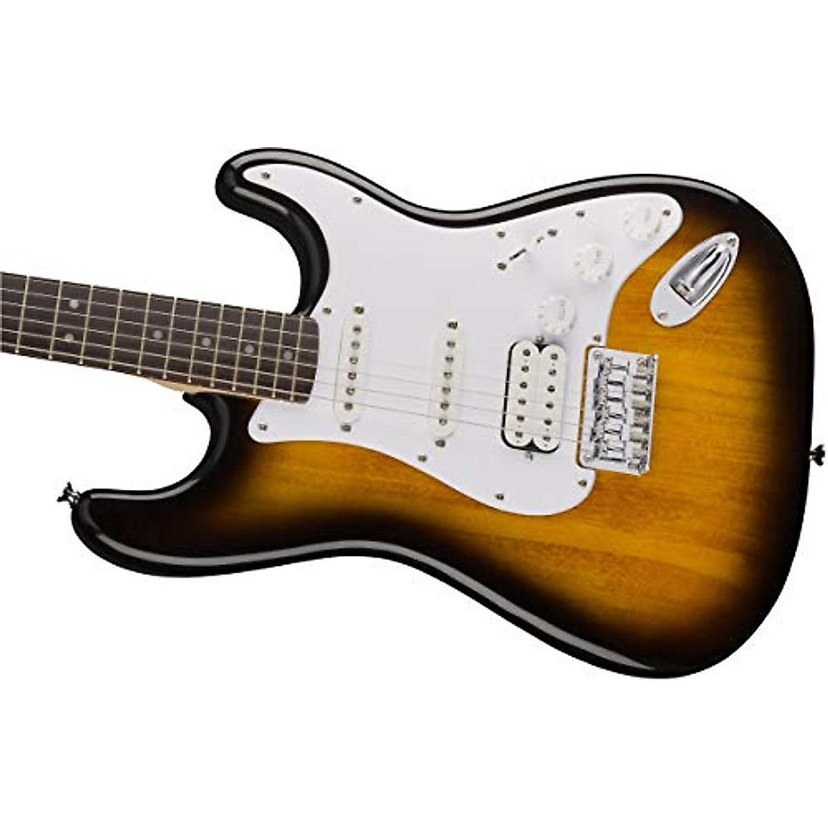 Squier Bullet Stratocaster HT HSS Electric Guitar, with 2-Year Warranty, Brown Sunburst, Laurel Fingerboard