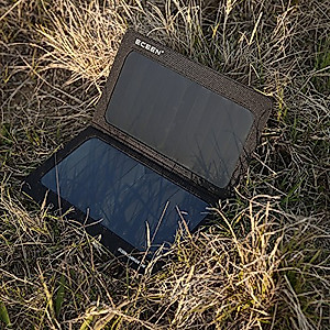 Solar Phone Charger for iPhone, ECEEN 13W Portable Solar Charger with Kickstand for iPhones, Smartphones, Tablets, GPS Units, Speakers, Gopro Cameras, and Other Devices Camping Gadgets Emergency Kit