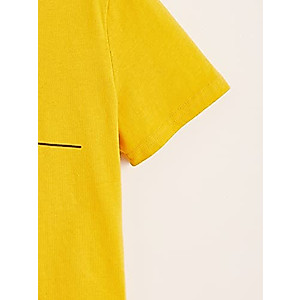 WDIRARA Boy's Gamer Heartbeat T-Shirt Video Game Lover Shirt T-Shirt Yellow 10Y